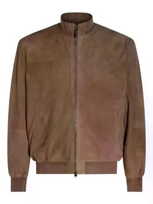 Canali Zip-up Suede Jacket