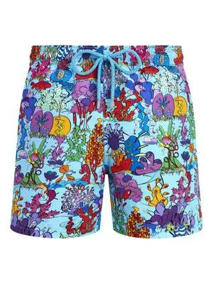 Vilebrequin Printed Drawstring Swim Shorts - Blue
