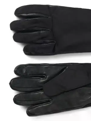 Hugo Leather Panelled Gloves