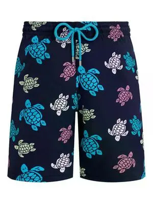 Vilebrequin Turtle-pattern Swim Shorts - Blue