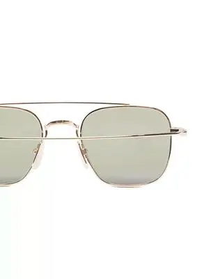 Thom Browne Pilot-frame Sunglasses - Gold