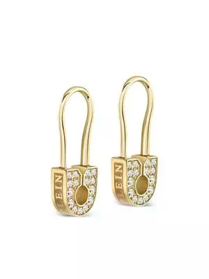 Philipp Plein Plein Safety Pin Earrings