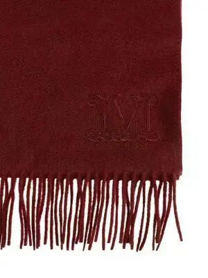Max Mara Dalia Fringed Scarf - Red