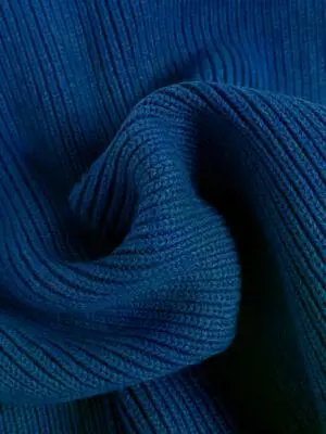 Versace Ribbed Logo Scarf - Blue