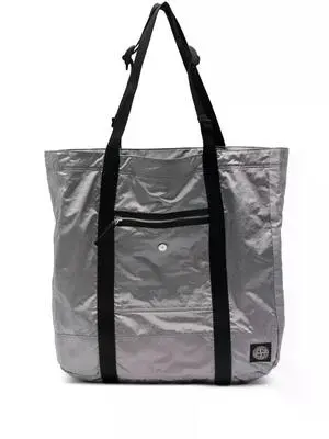 Stone Island Zip-pocket Tote Bag - Grey