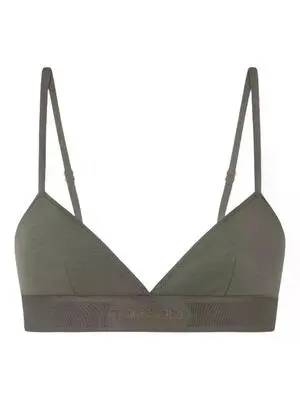 TOM FORD Logo-detail Bra - Green