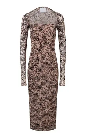 Paris Georgia Floral Printed Column Dress - Multi