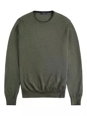FAY Crew-neck Sweater With Elbow Patches