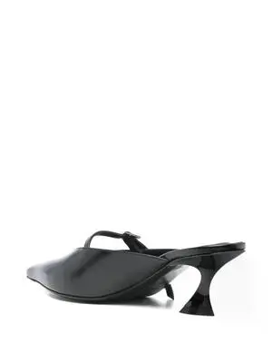 MUGLER 70mm Leather Heeled Sandals