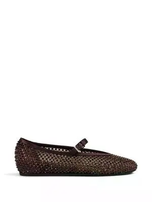 LE SILLA Gilda Embellished Ballet Flats - Brown
