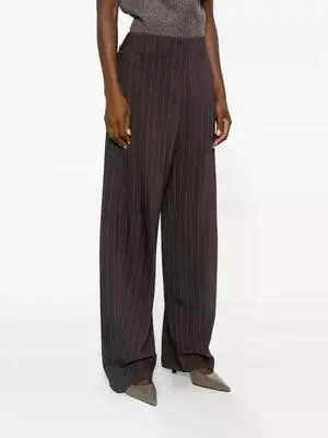 Magda Butrym Pinstripe Straight Leg Trousers