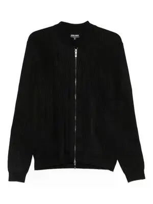 ANTONY MORATO Zip-up Ribbed-knit Cardigan