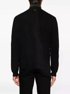 ANTONY MORATO Zip-up Ribbed-knit Cardigan