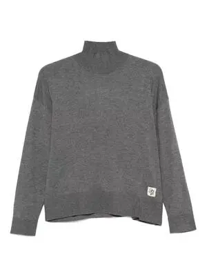 Liu Jo High-neck Sweater With Logo Patch