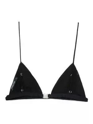 Patrizia Pepe Embroidered Triangle-cup Bra