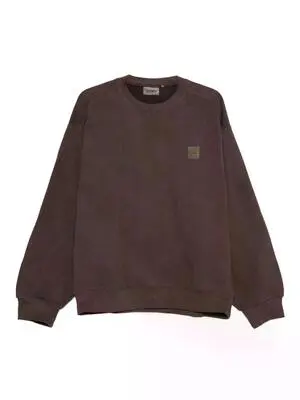 Carhartt Work In Progress Logo-patch Crew-neck Sweatshirt