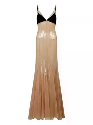 David Koma Sequin Embellished Gown