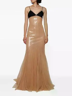 David Koma Sequin Embellished Gown