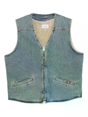 AMISH Zip-up Denim Gilet