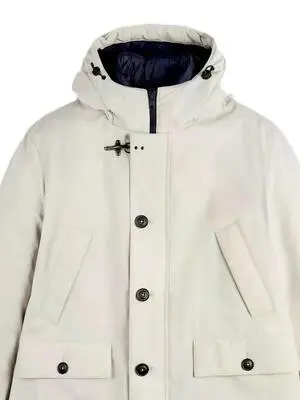 FAY Button-up Hooded Parka Coat