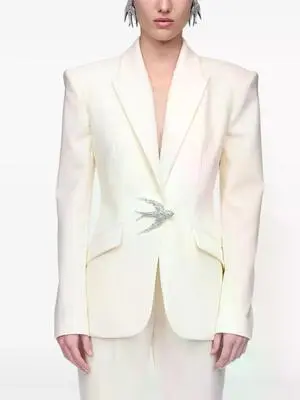 David Koma Bird-embellished Blazer