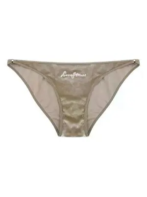 Love Stories Velvet Briefs - Brown