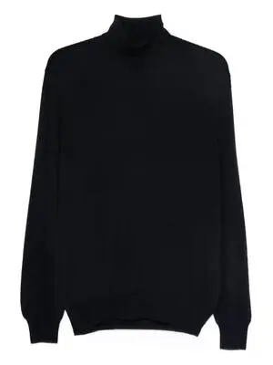 Tagliatore Roll Neck Jumper - Blue
