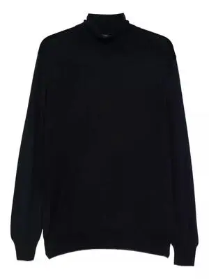 Tagliatore Roll Neck Jumper - Blue