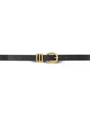 ORTIGNI Chain Triple Loop Leather Belt