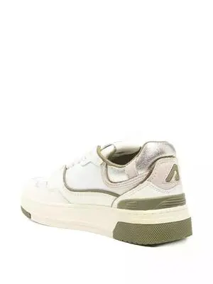 AUTRY Lizard Panelled Low-top Trainers