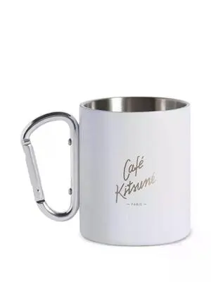 CAFÉ KITSUNÉ Stainless Steel Mug - White