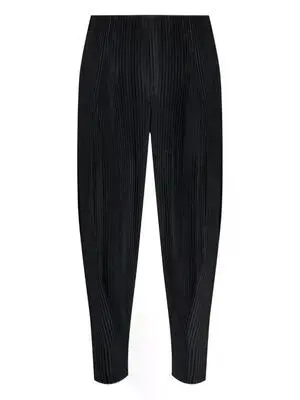 Issey Miyake Textured Bottoms For Men