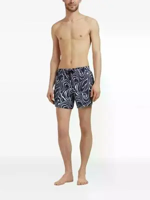 Vilebrequin Orcas-print Swim Shorts - Blue