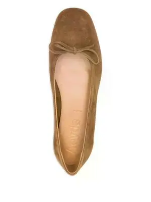 AeydĒ Bow-detailing Ballerina Flats