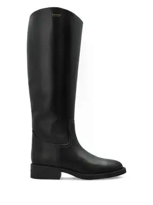 COACH Leather Zip Boots