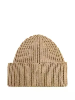 UGG Ribbed Logo Beanie - Neutrals