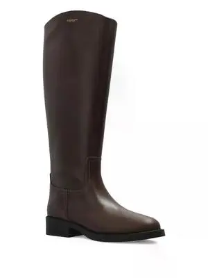 COACH Leather Zip Boots