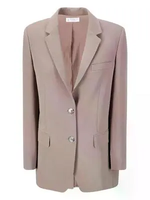 Alberto Biani Button Blazer - Brown