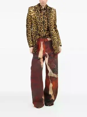 Roberto Cavalli Faded Dye-effect Jeans