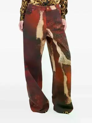 Roberto Cavalli Faded Dye-effect Jeans