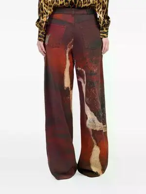 Roberto Cavalli Faded Dye-effect Jeans