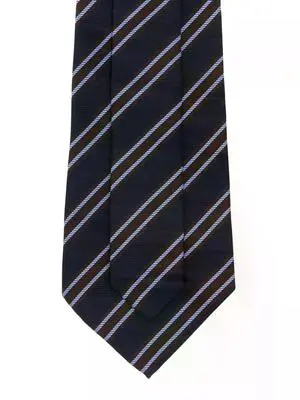 Junya Watanabe Striped Silk Tie