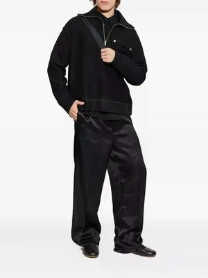 JIL SANDER Felted Zip Sweatshirt