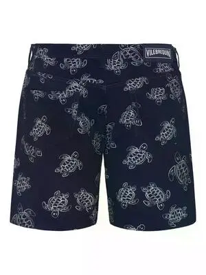 Vilebrequin Five-pocket Turtle-print Bermuda Shorts