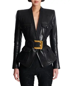 Balmain Belted Outerwear For Women