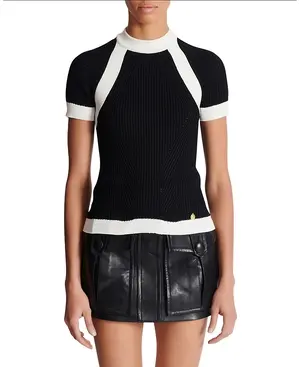 Short Sleeve Knit Tops