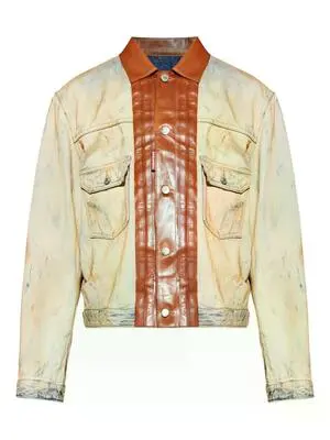 Dsquared2 Leather-panel Jacket - Neutrals