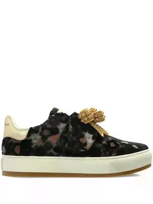 Kurt Geiger Laney Bow Detail Sneakers - Black