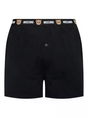 Moschino Logo-waistband Boxers - Black
