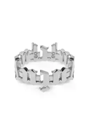 Palm Angels Lettered Band Ring
